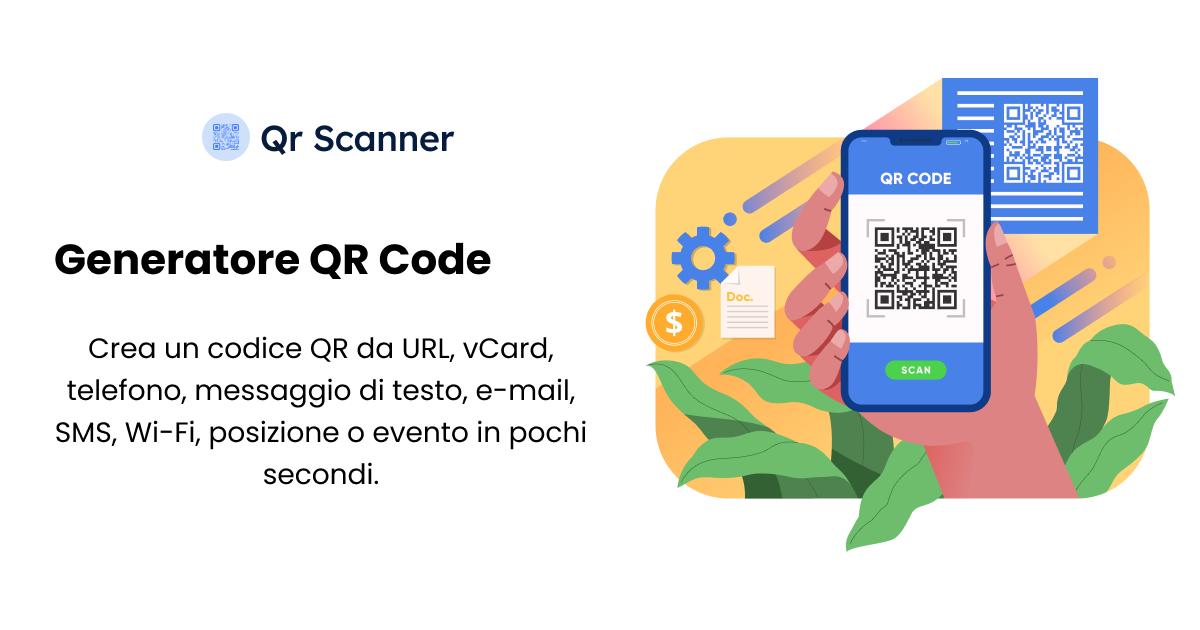 Generatore QR Code - Crea QR Code Gratis