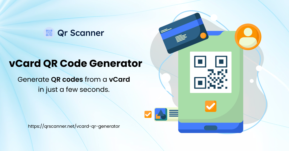 vCard QR Code Generator | Free + No Watermark